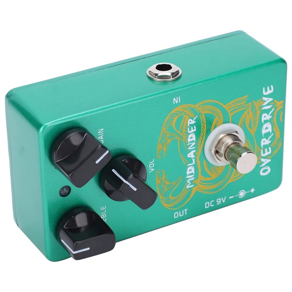 Overdrive Guitar Pedal MIDLANDER Overdrive Effect Pedal for Electric Guitar, DC 9V — фото 1