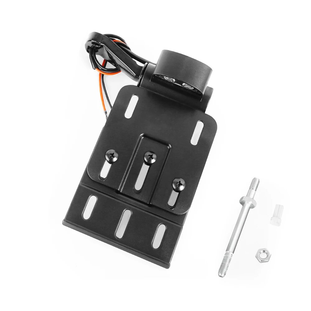 Боковой держатель номерного знака мотоцикла, кронштейн светодиодного дисплея для Harley Black