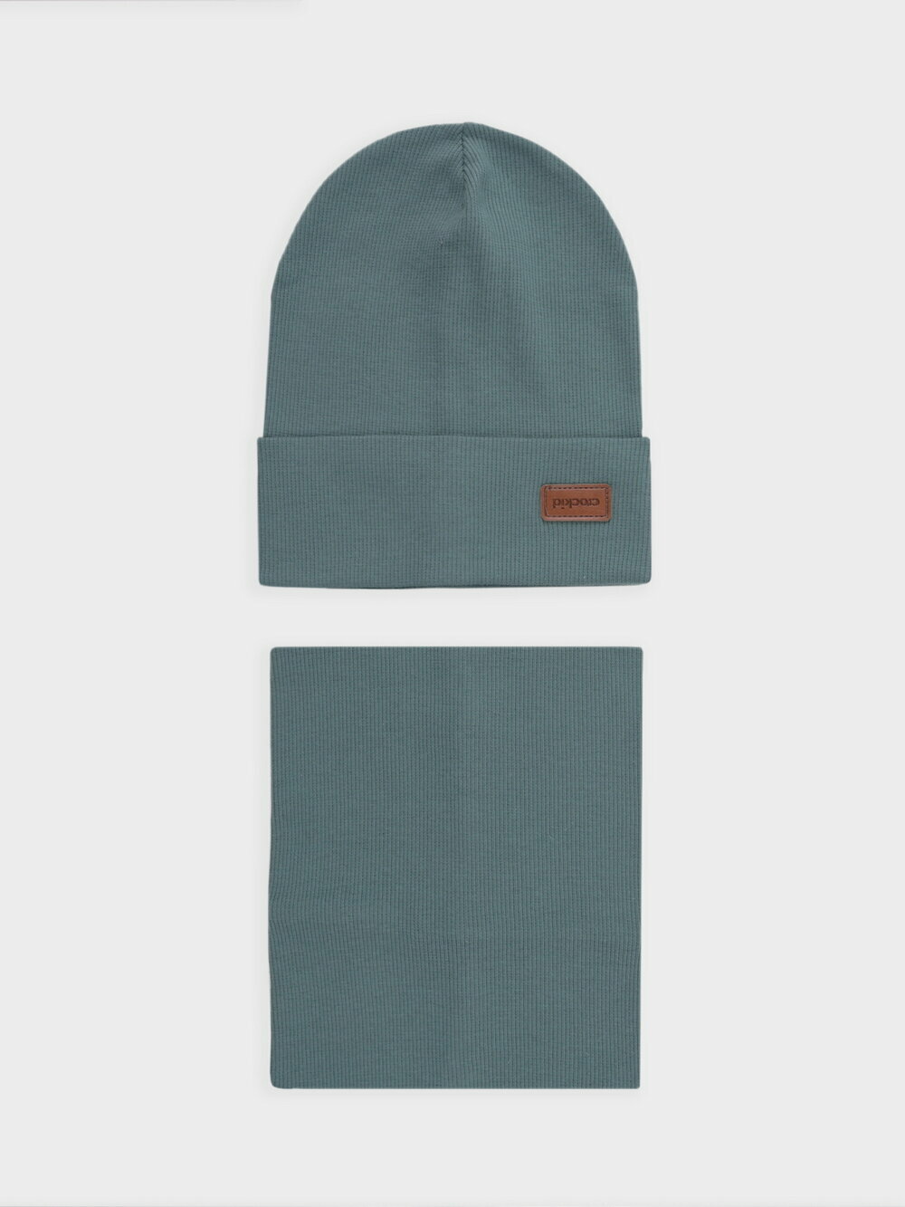 Комплект с головным убором хлопковый, шапка и снуд для мальчика для мальчиков