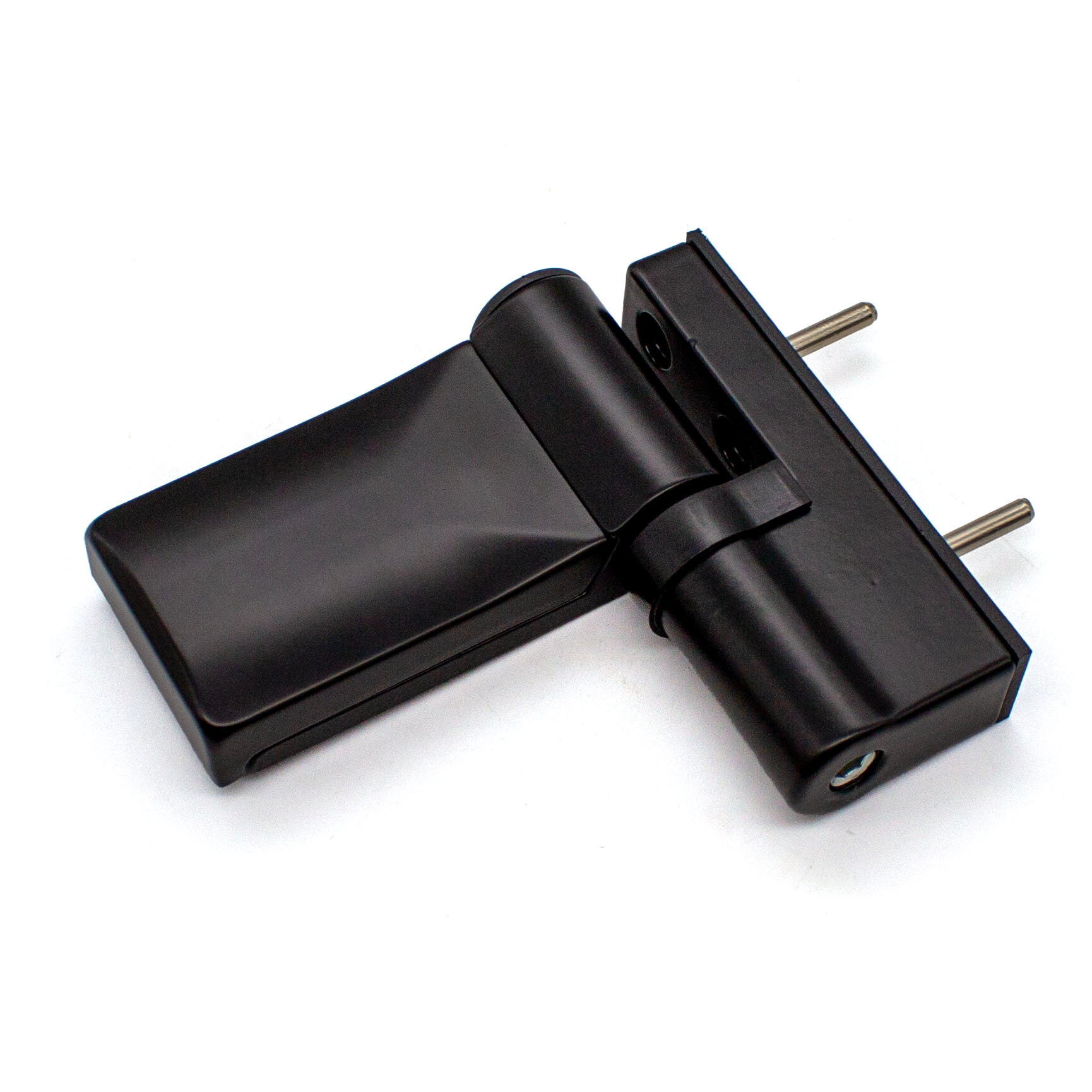 Петля для пластиковых и деревянных дверей, DHV, 120 кг, черная Ral 9005