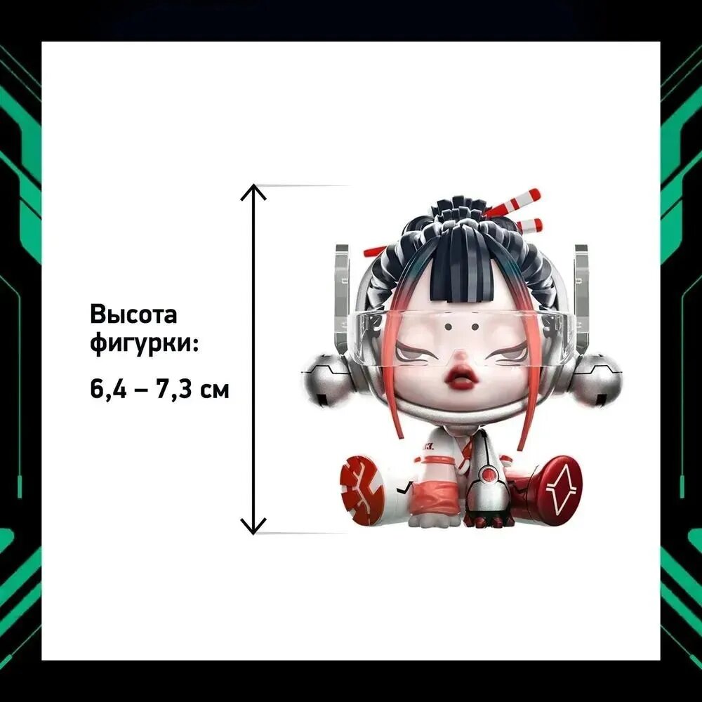 Фигурка-сюрприз SKULLPANDA "City of Night Series" разноцветная, материал: смола — фото 1