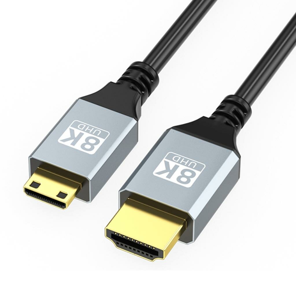 Кабель Mini HDMI–HDMI 2.1, 5m - прямая голова