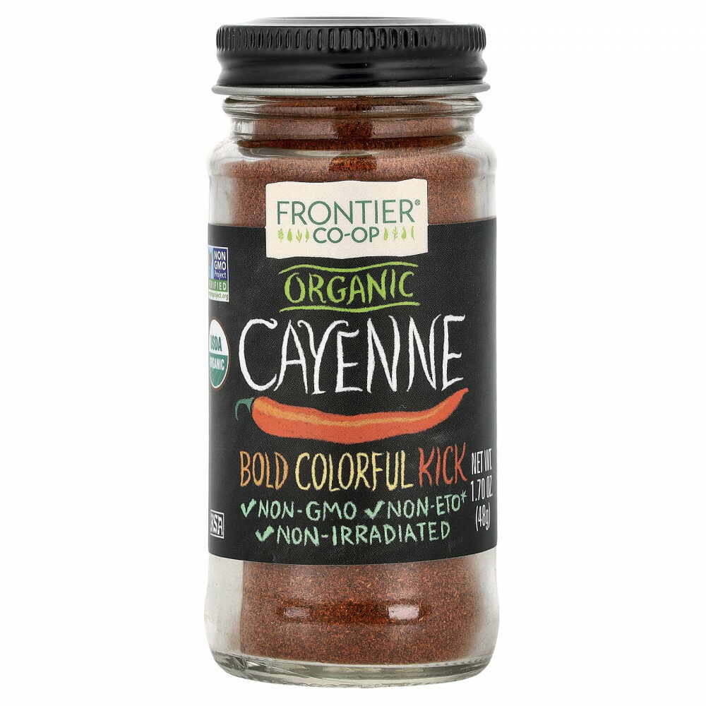 Frontier Co-op, Органический кайенский перец, 48 г (1,70 унции)