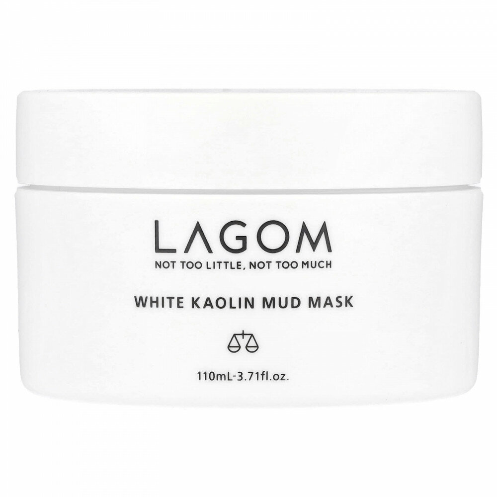 LAGOM, Грязевая маска с белым каолином, 110 мл (3,71 жидк. Унции)