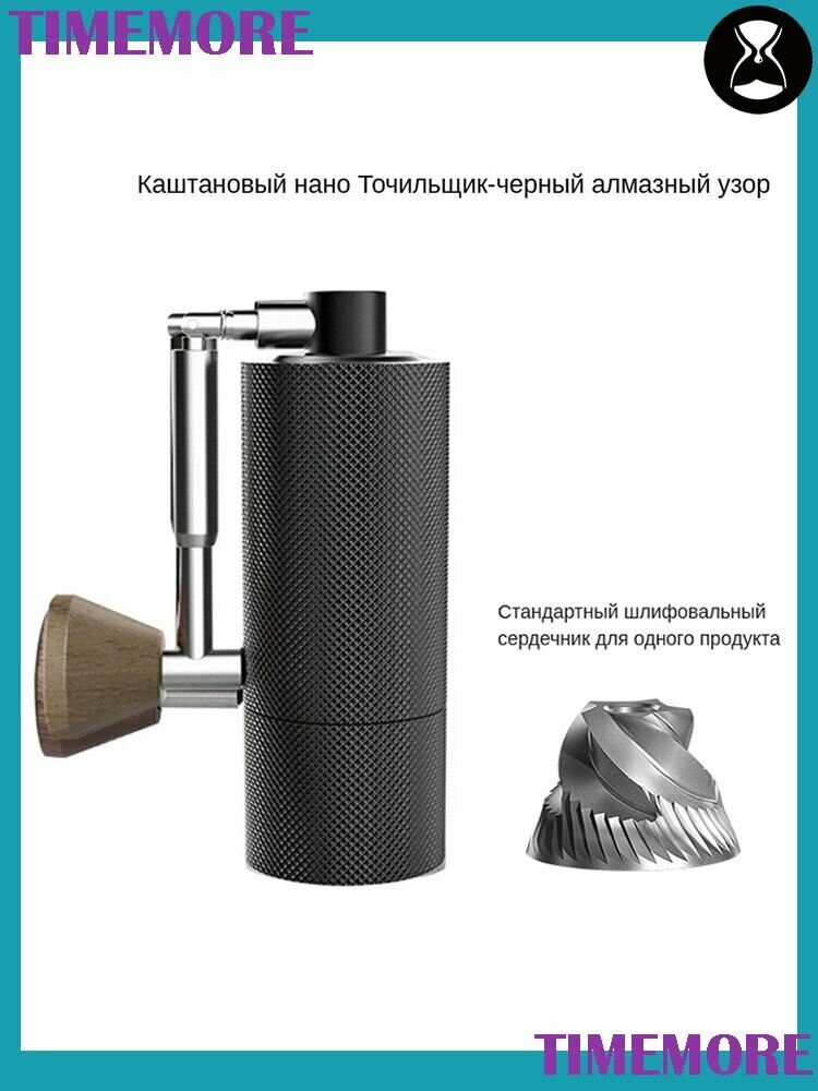Портативная складная кофемолка Timemore Chestnut Nano с ручным приводом, 1 шт