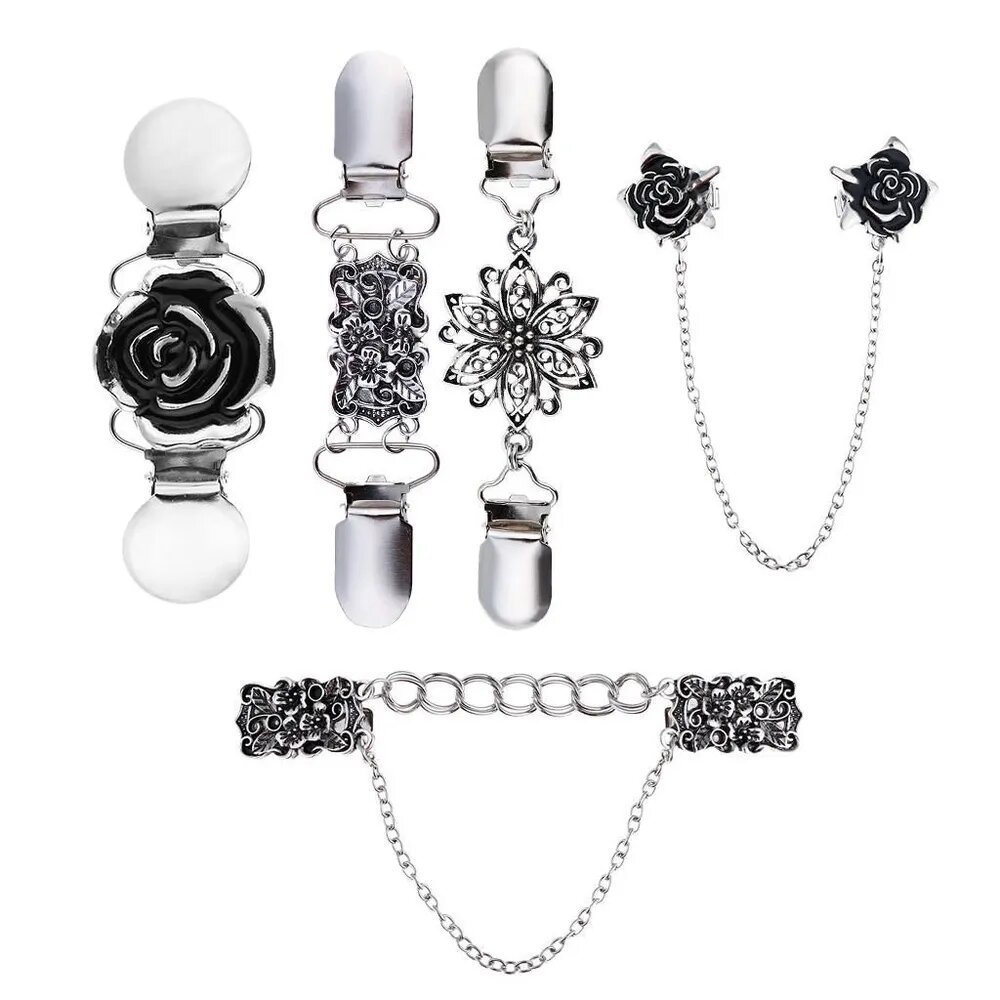 Ретро клипса для кардигана, воротника, шали, платья