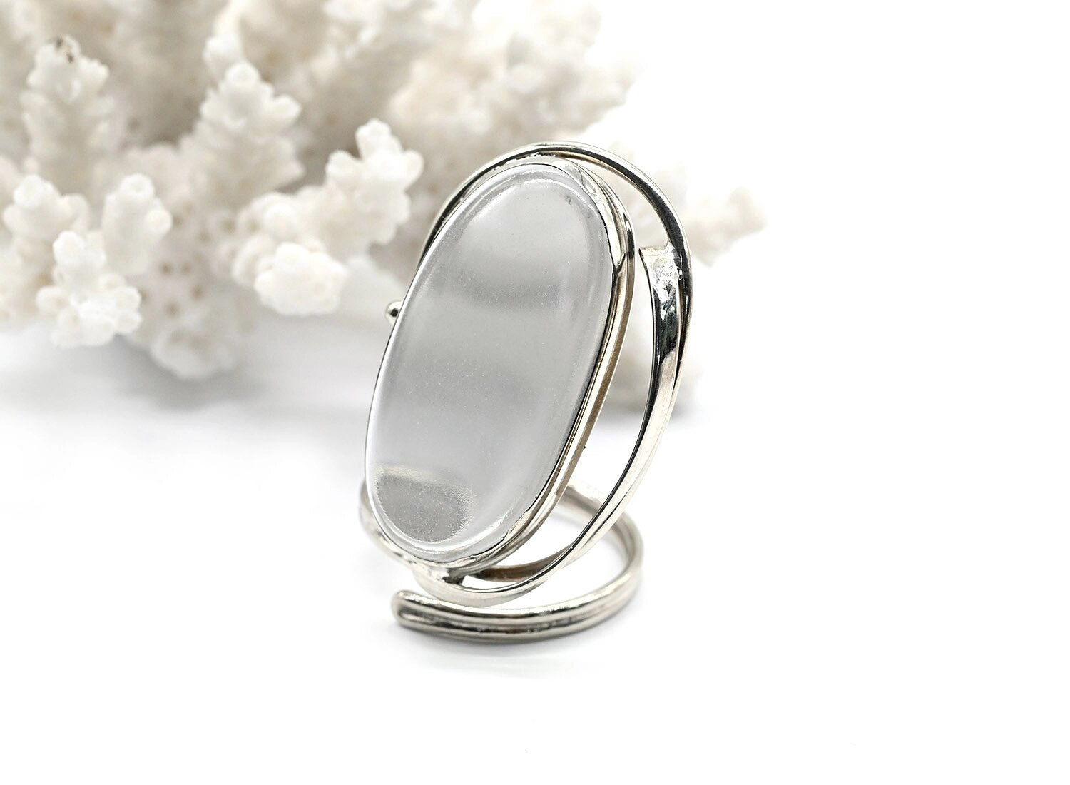 Кольцо, горный хрусталь