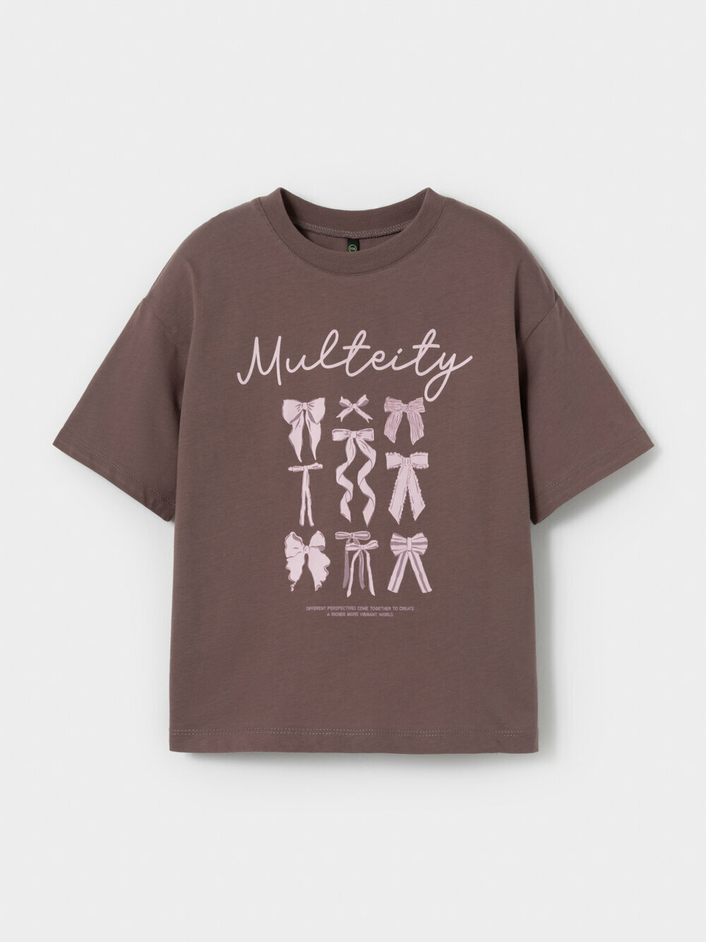 Футболка оверсайз с принтом для девочки