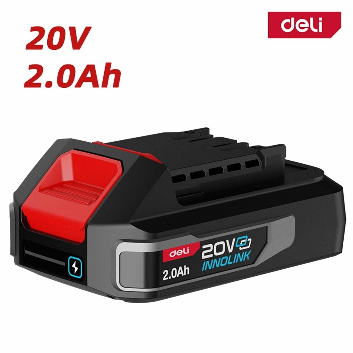 Аккумулятор Deli DL-DC20A2 (2А*ч, 20В, Li-ion)