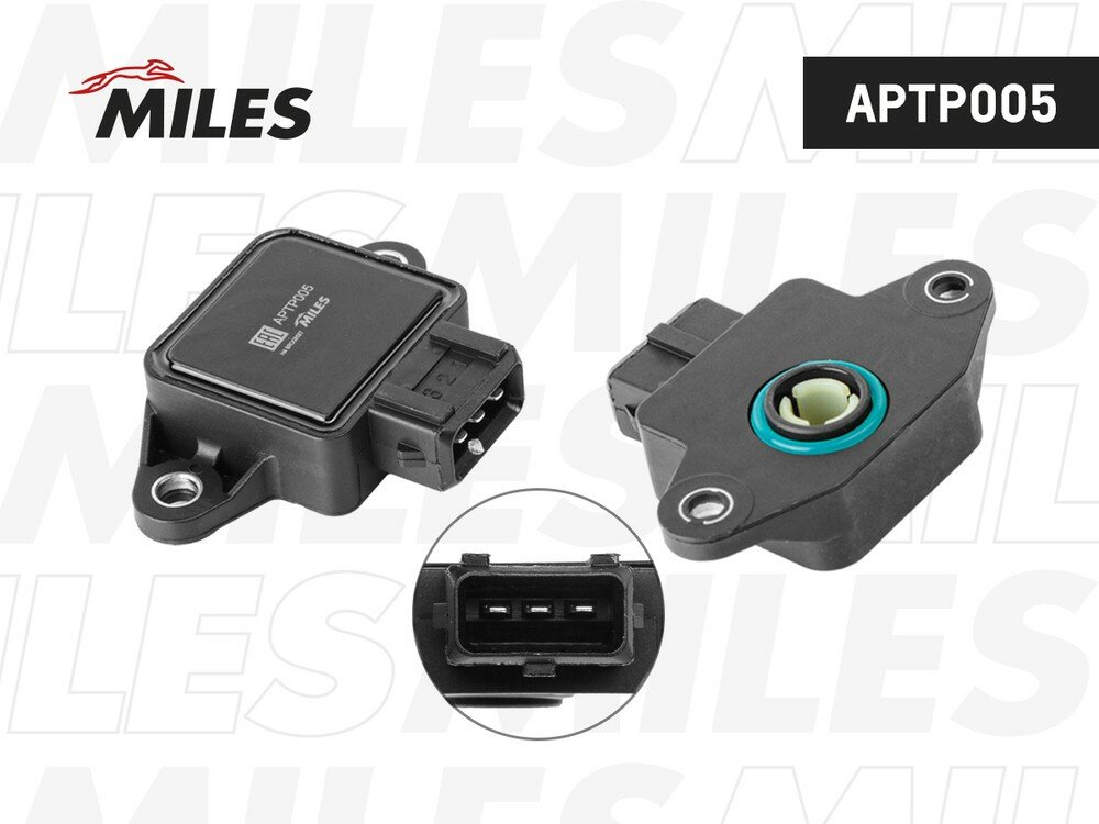 Датчик положения дроссельной заслонки MILES APTP005 Hyundai Accent, Coupe, Elantra, Getz, Matrix, Sonata, Trajet, Tucson, Opel Astra, Corsa, Omega, Vectra 1.0-3.0 94->