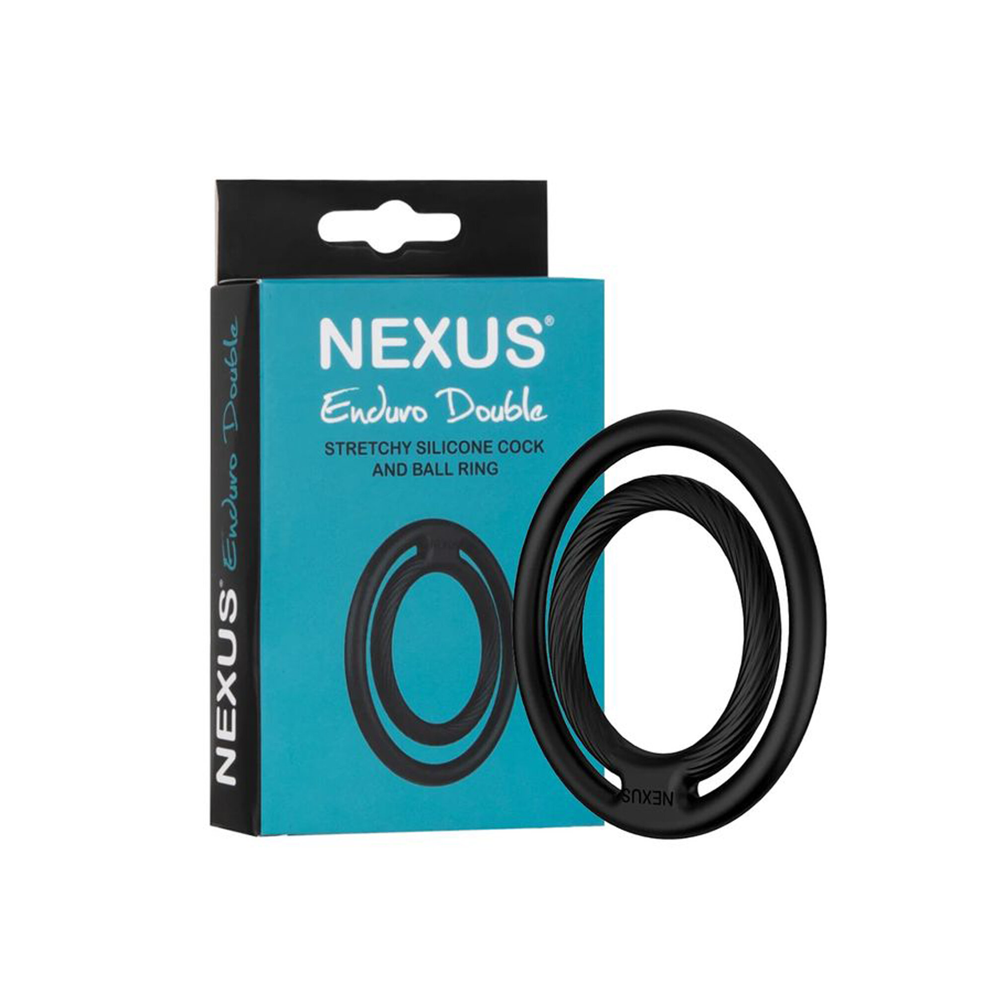 Эрекционное двойное кольцо Nexus Enduro Double, черное (Nex-NA013)