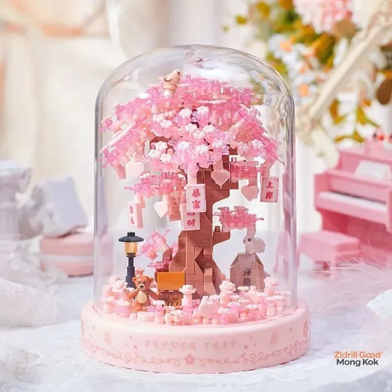 Конструктор 3D из миниблоков Balody Музыкальное Дерево в Колбе, 699 деталей - BA6953