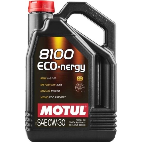Моторное масло Motul 8100 Eco-Nergy 0W-30 синтетическое 5л (ЕС)