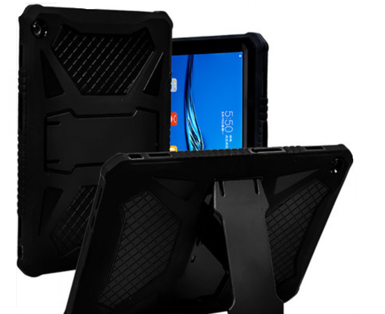 Чехол-бампер MyPads для Huawei MediaPad T5 10 противоударный усиленный черный