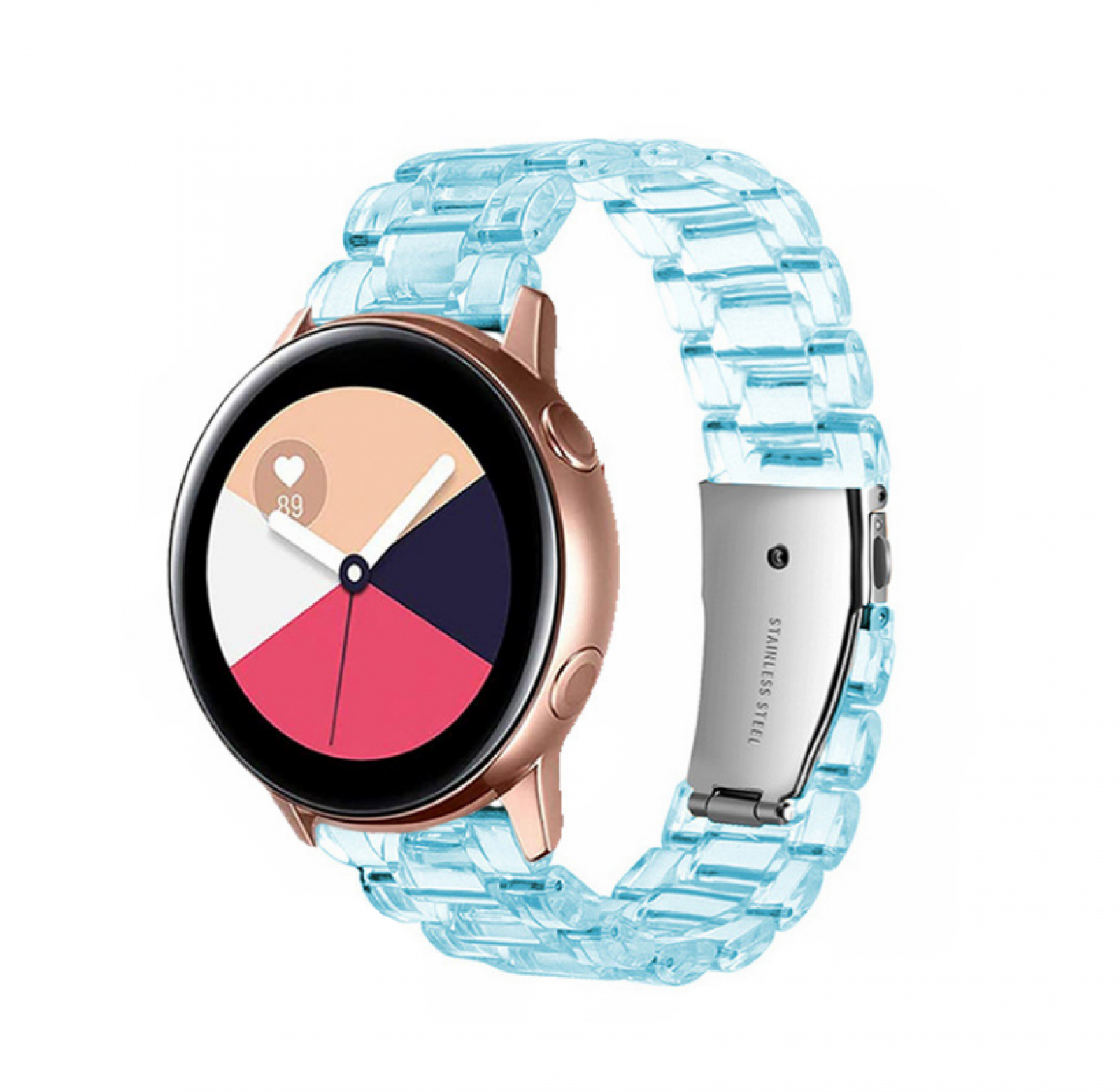 Сменный ремешок MyPads из смолы канифоль для HUAWEI Watch 3 Pro и GT 3 Pro голубой с быстросъемной застежкой