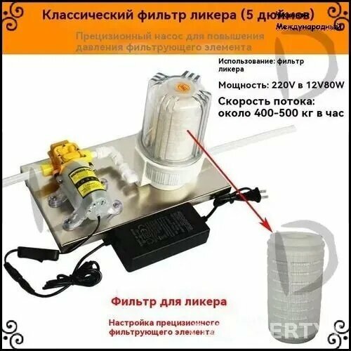 Эксклюзивная фильтрация настоек и фруктового вина обеспечивается автоматической воздушной вакуумной системой
