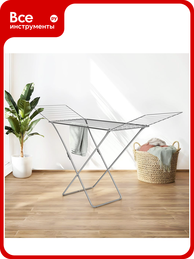 Напольная сушилка Nika 20 м СБП2/С серебро