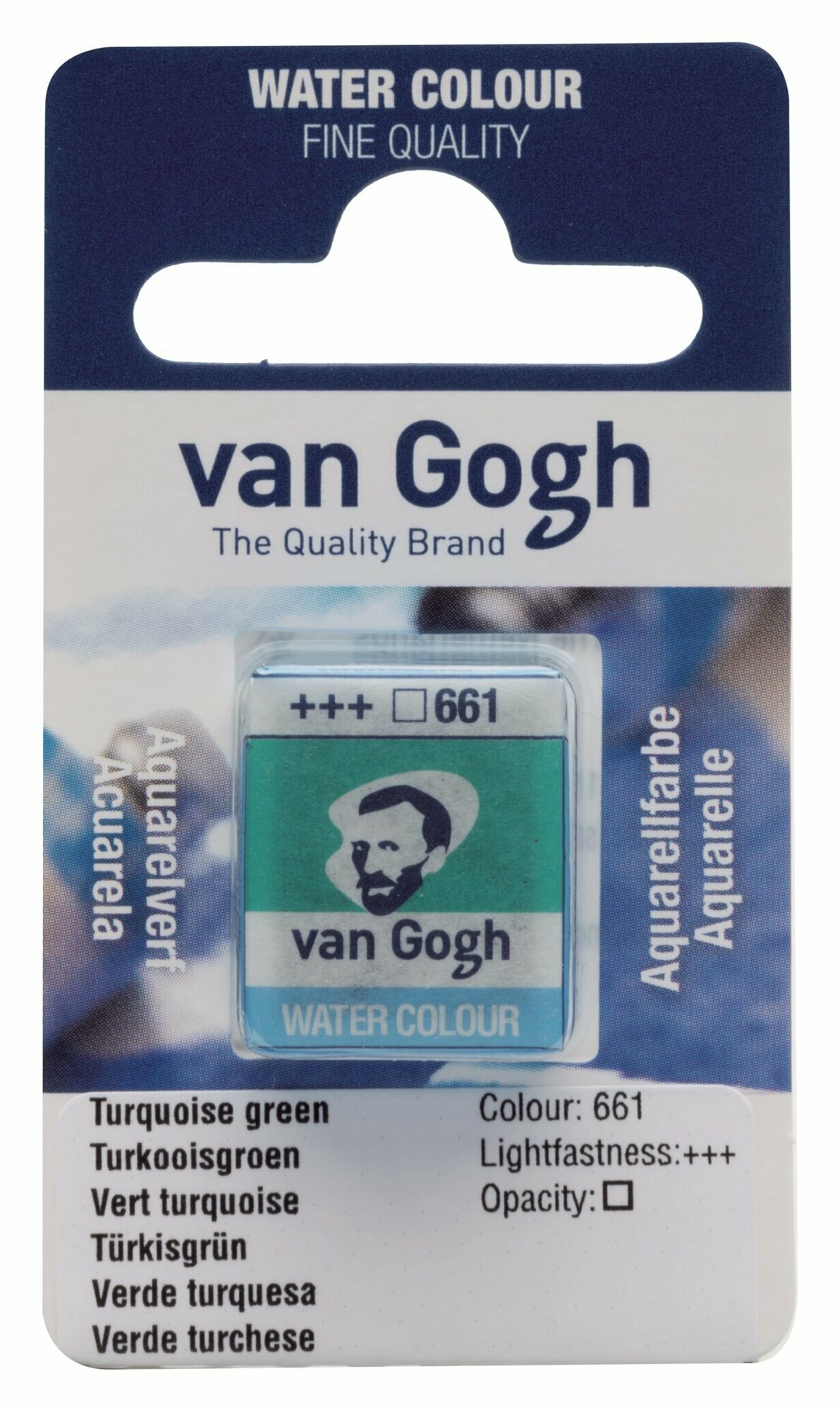 Royal Talens Краска акварельная Van Gogh кювета №661 Сине-зеленый new