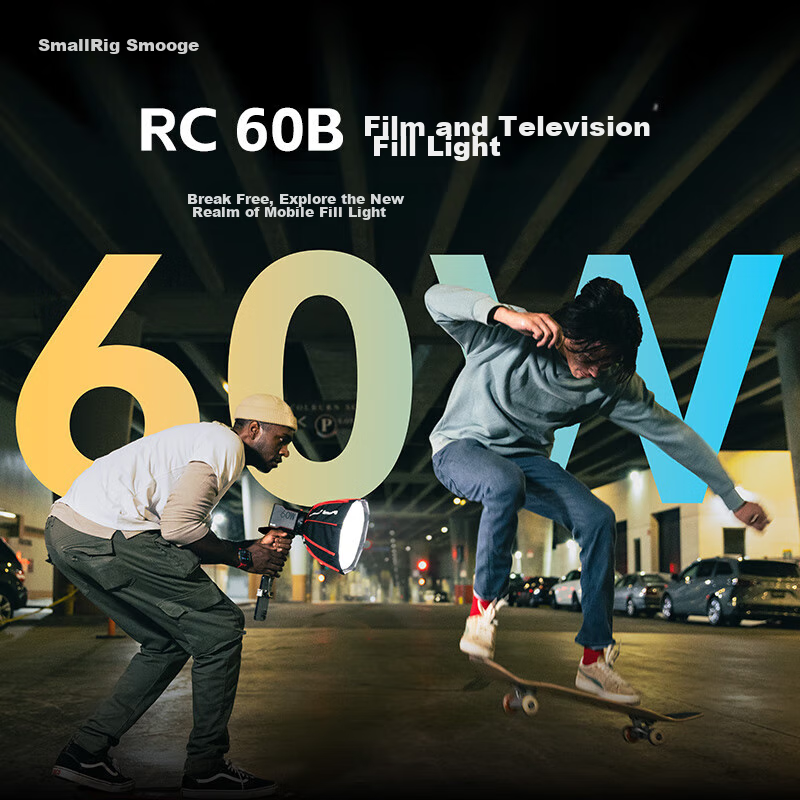 SmallRig RC60B Двойная температура цвета заполняющий свет с COB светодиодом портативная силиконовая диффузионная