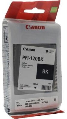 Картридж струйный Canon PFI-120 BK черный (130 мл) для Canon (2885C001)