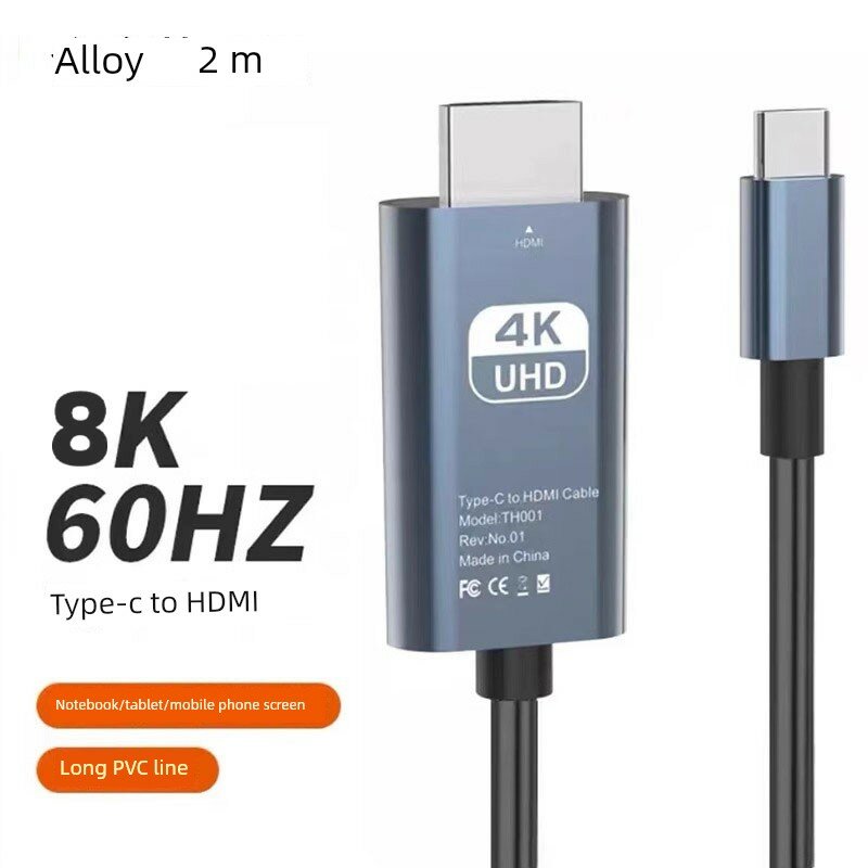 Кабель для проекции экрана высокой четкости Typec-HDMI подходит для ноутбуков Apple MacBookPro, мини-конвертеров для