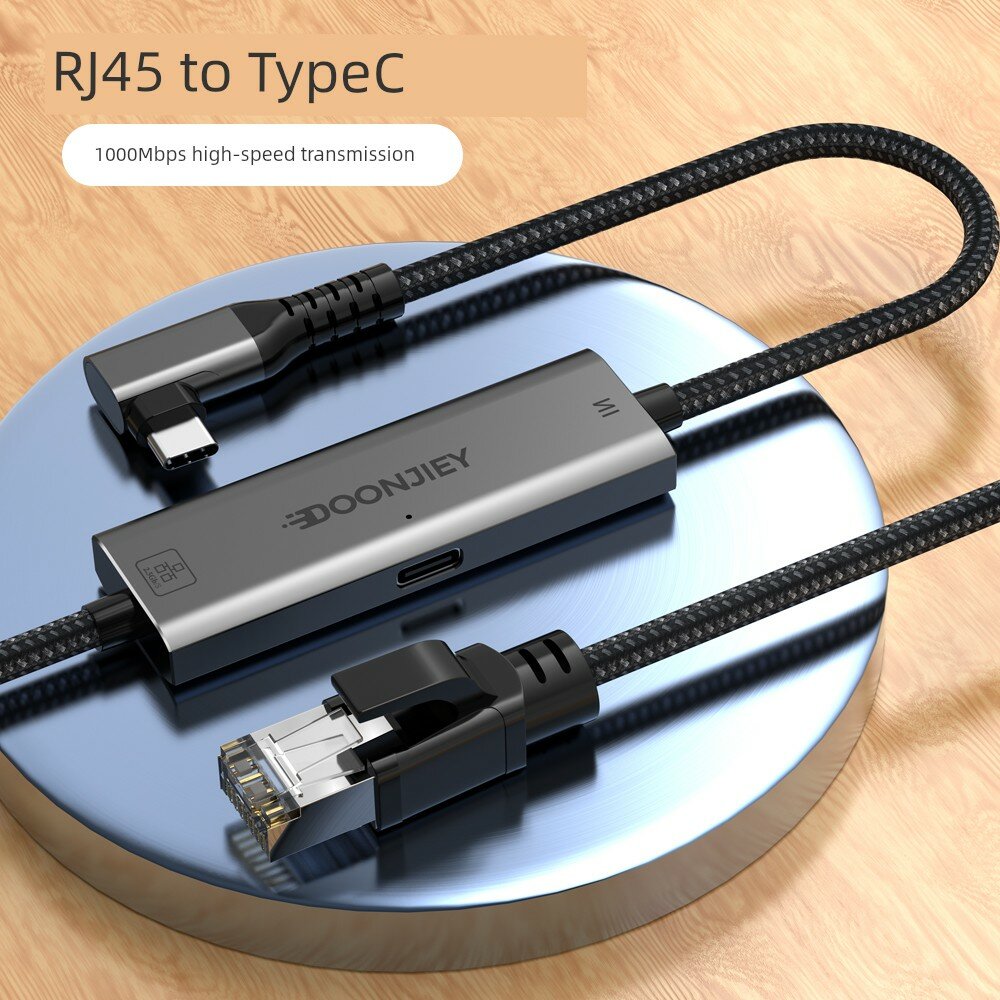 Сетевой кабель для прямого подключения к порту Type-C, сетевой порт RJ45, высокоскоростная внешняя гигабитная сетевая
