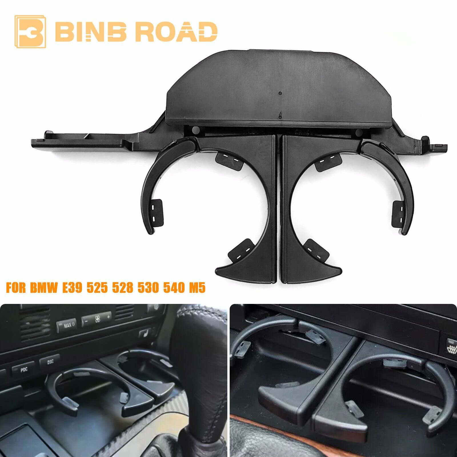 BINB ROAD Подстаканники в салон автомобиля 51168190205 Для BMW 5 E39 520i 523i Держатель емкостей с напитками Пд