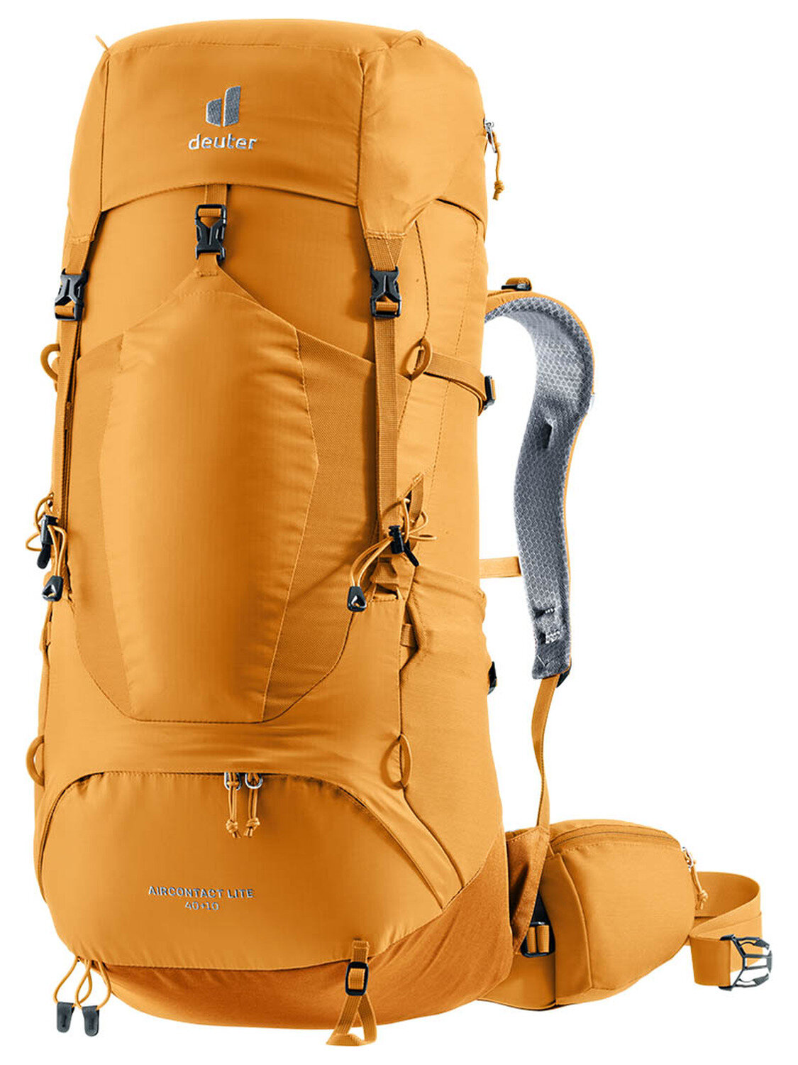 Рюкзак Deuter Aircontact Lite 40+10 оранжево - желтый, для мужчин