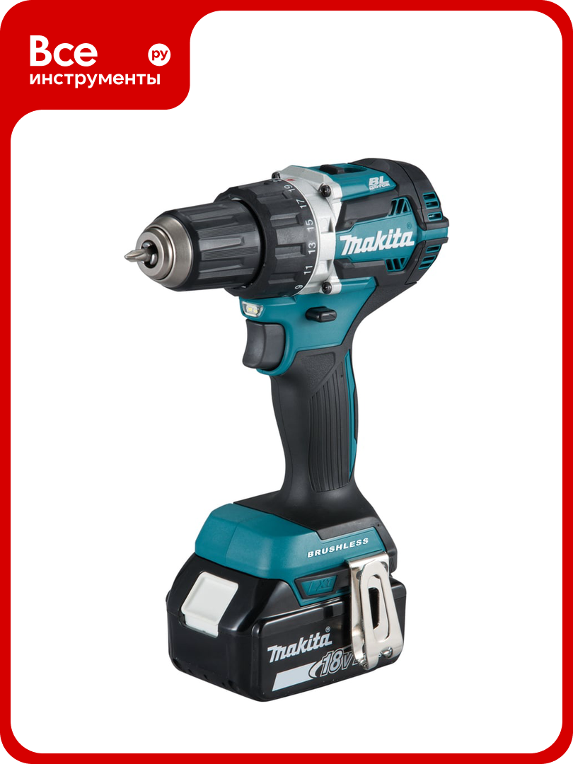 Аккумуляторная дрель-шуруповерт Makita DDF484RT