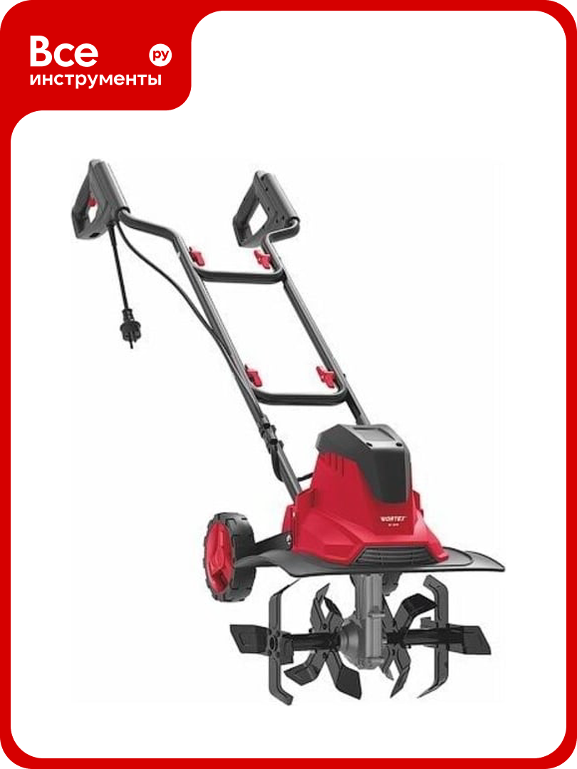 Культиватор электрический WORTEX RC 3610 1050 Вт, ширина 36 см, глубина до 20 мм 1321476