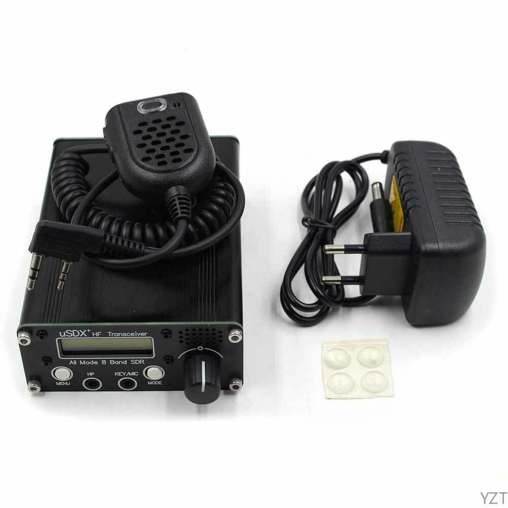 3-5 Вт USDX+ SDR 8-диапазонный КВ радиоприемник QRP CW Трансивер, вилка европейского стандарта, без аккумулятора