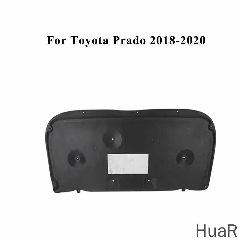 Утеплитель капота для Toyota Prado 2018-2020 — хлопковая звукоизоляция двигателя, передний, теплоизоляция, черный