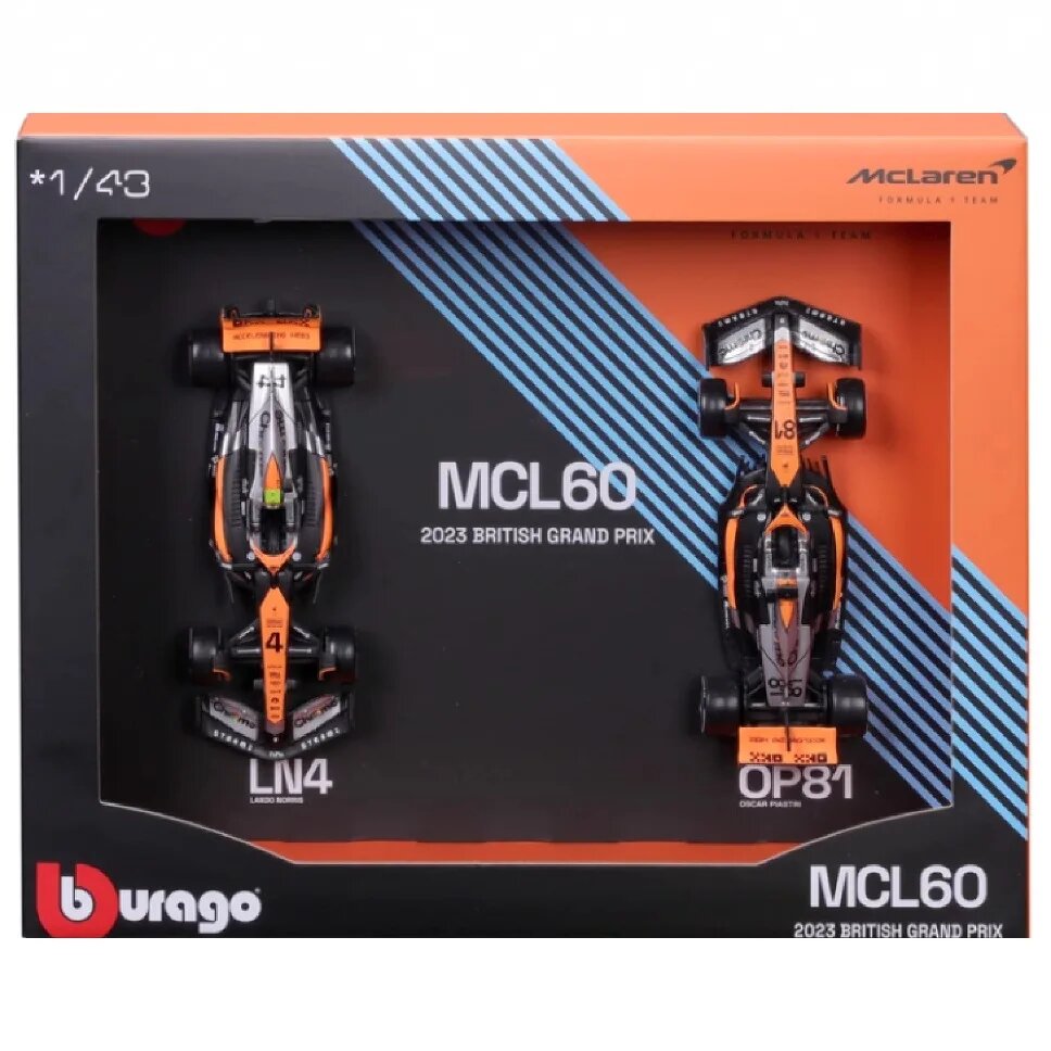 Burago McLaren MCL60 2023 British Grand Prix 1:43