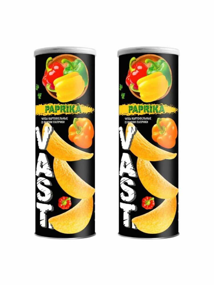 Vast Чипсы паприка, 160 г, 2 шт