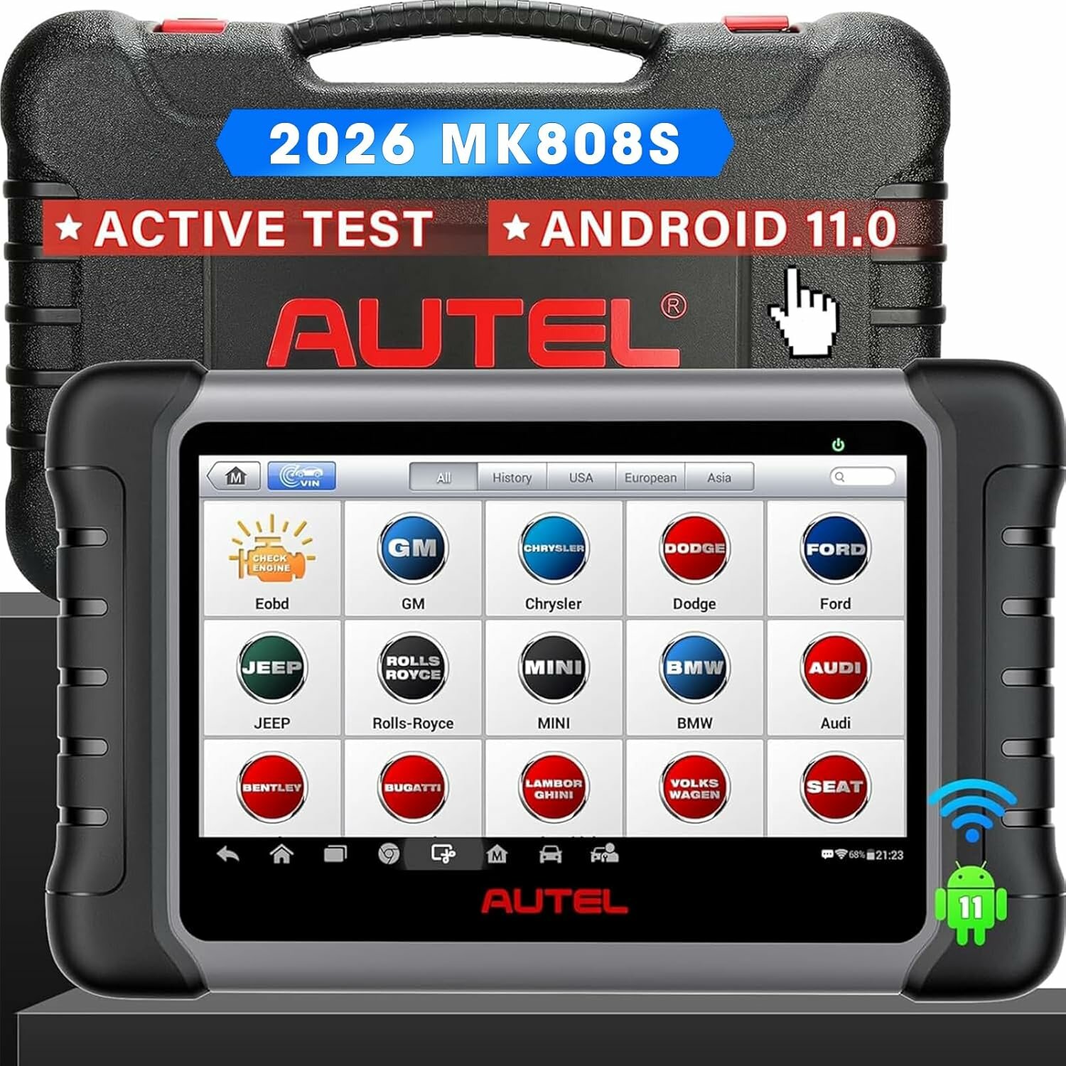 Autel MaxiCOM MK808S Глобальный автомобильный диагностический инструмент для полной системы автомобиля