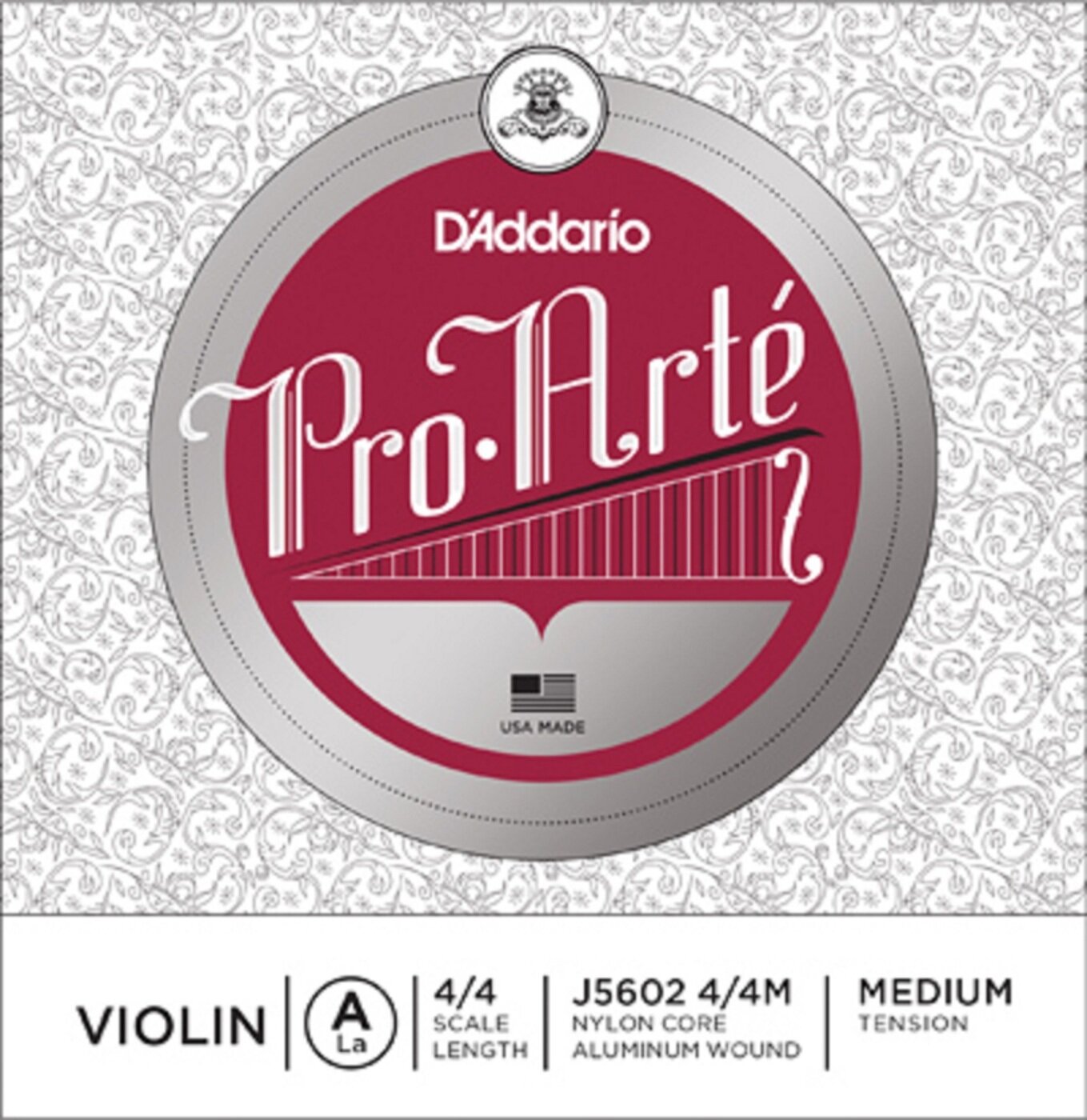 Струна для скрипки A4/4 D'ADDARIO J5602 4/4M Pro-Arte Medium среднее натяжение