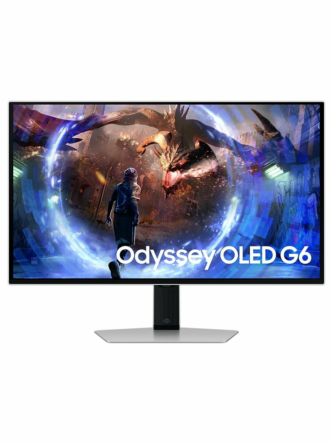 Монитор игровой Samsung 27" S27DG600SI, 2560x1440, OLED, 360 Гц, HDMIx2+DP+USB3.0, черный/серебристый