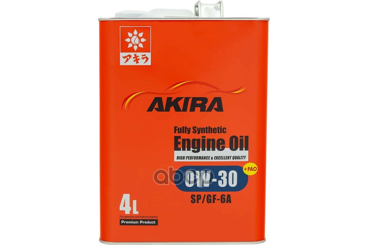 AKIRA Масло моторное 0W-30 AKIRA ENGINE OIL FS SP/GF-6A (4л.)