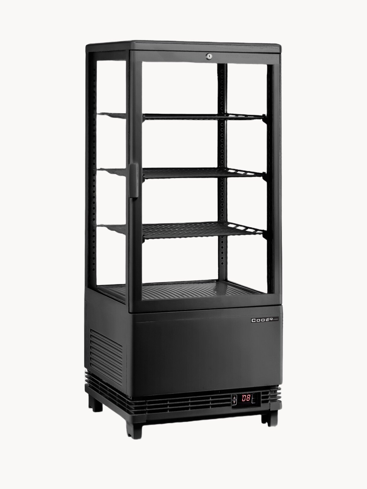 Витрина холодильная COOLEQ CW-70, 68 л, 425x380x913 мм, 220 В, 0.18 кВт, черная