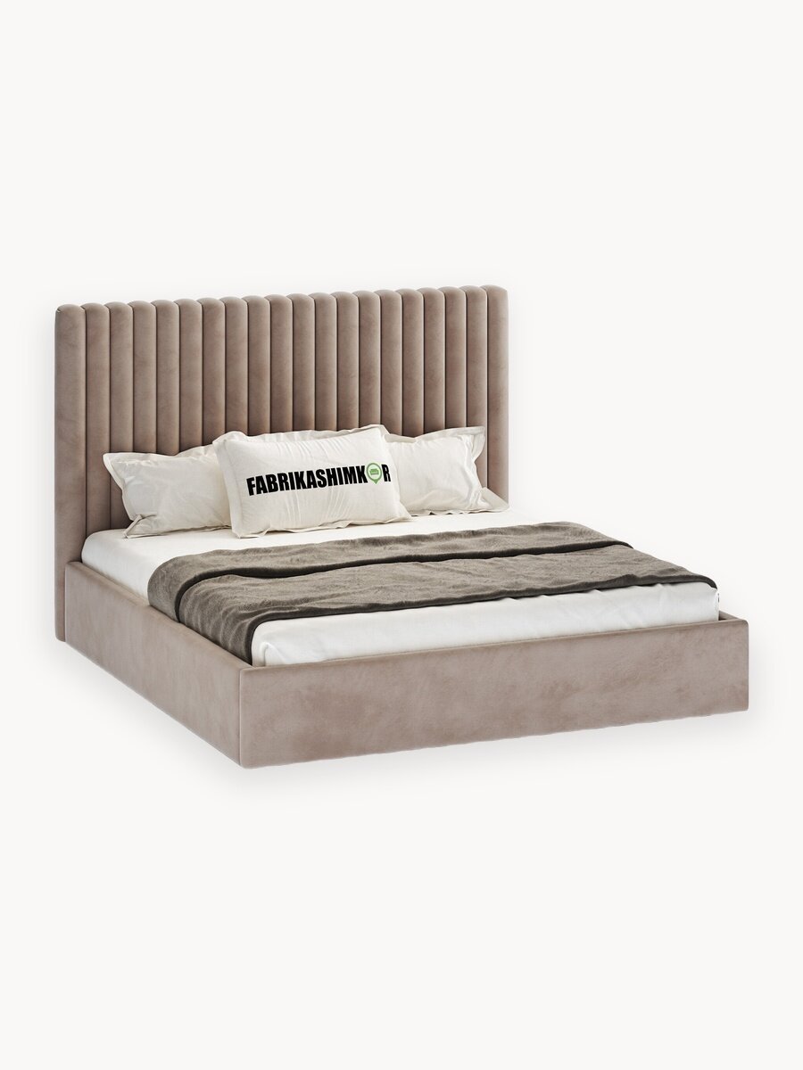 Кровать двуспальная 180*190, TOR с подъемным механизмом, мягкое изголовье, ортопедическое основание