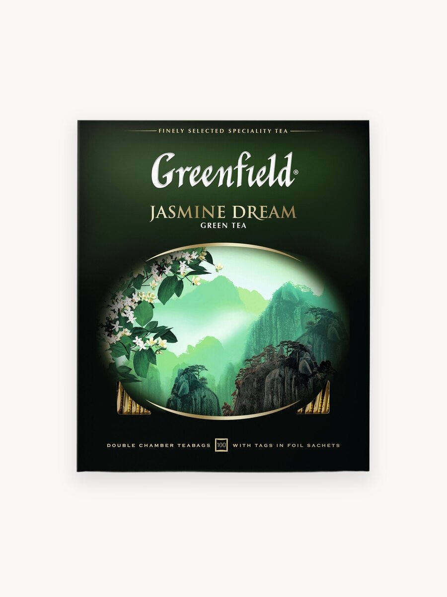 Чай зеленый Greenfield Jasmine Dream в пакетиках, 100 пак.