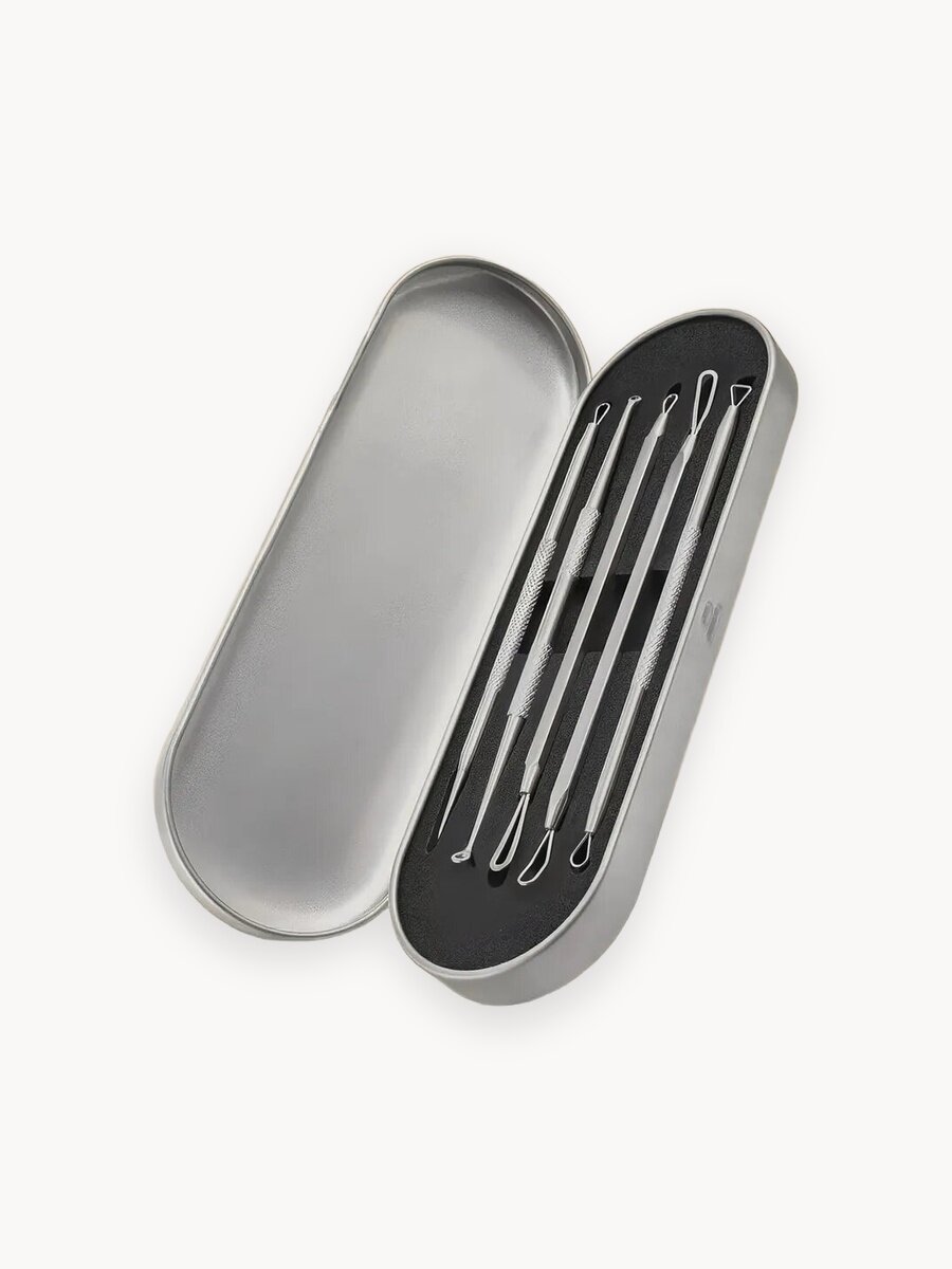 Набор для чистки лица и тела из хирургической стали против прыщей