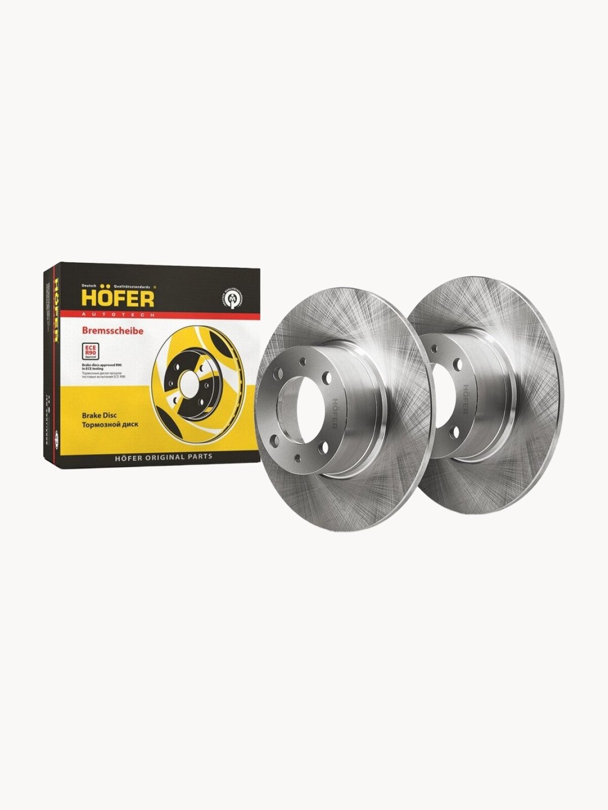 Диск тормозной для а/м ВАЗ 2101 "HOFER" (2 шт)