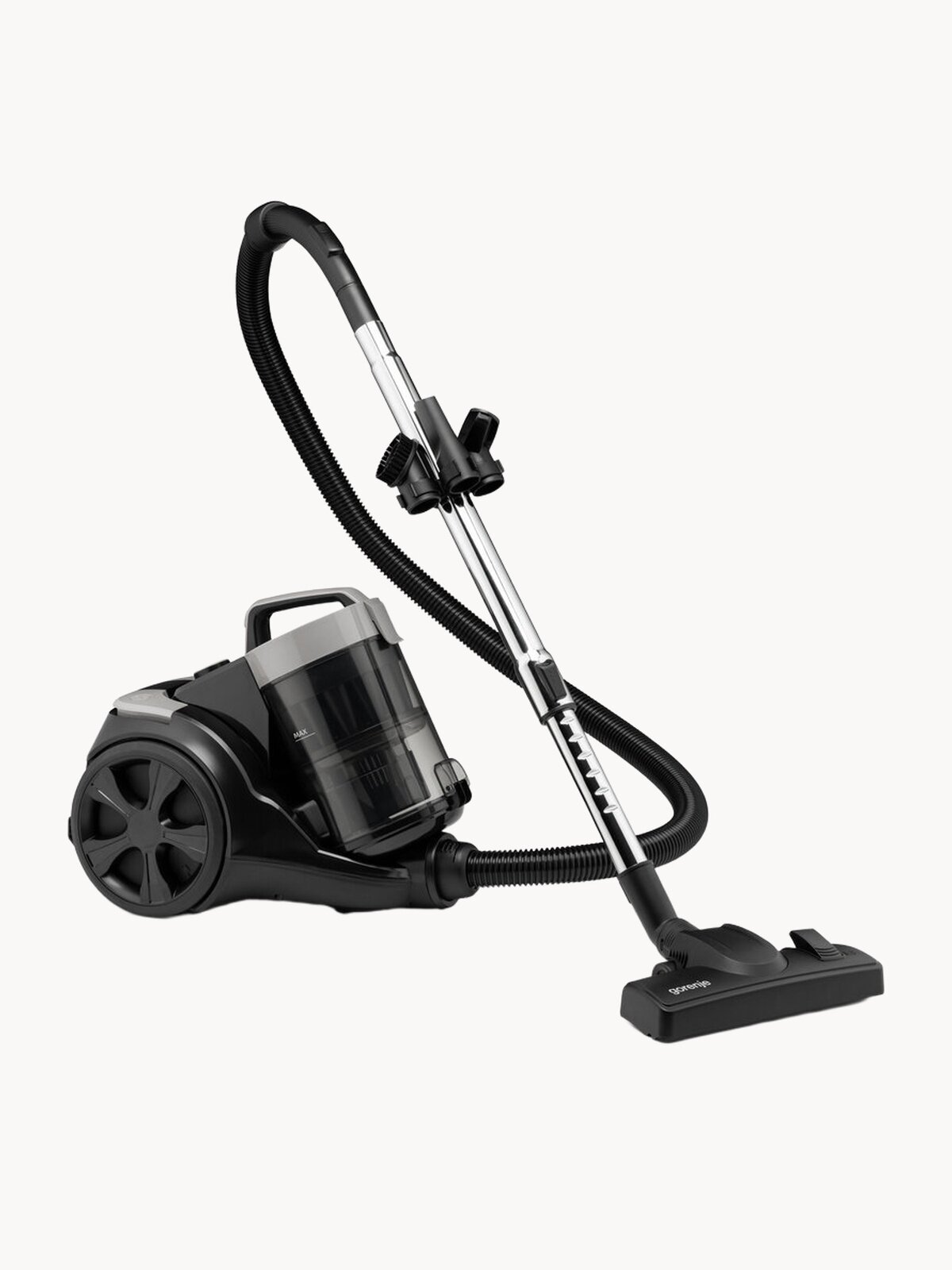 Пылесос Gorenje VC2001TABKG, мощность 2200 Вт, контейнер 3.3л, цвет черный/серый