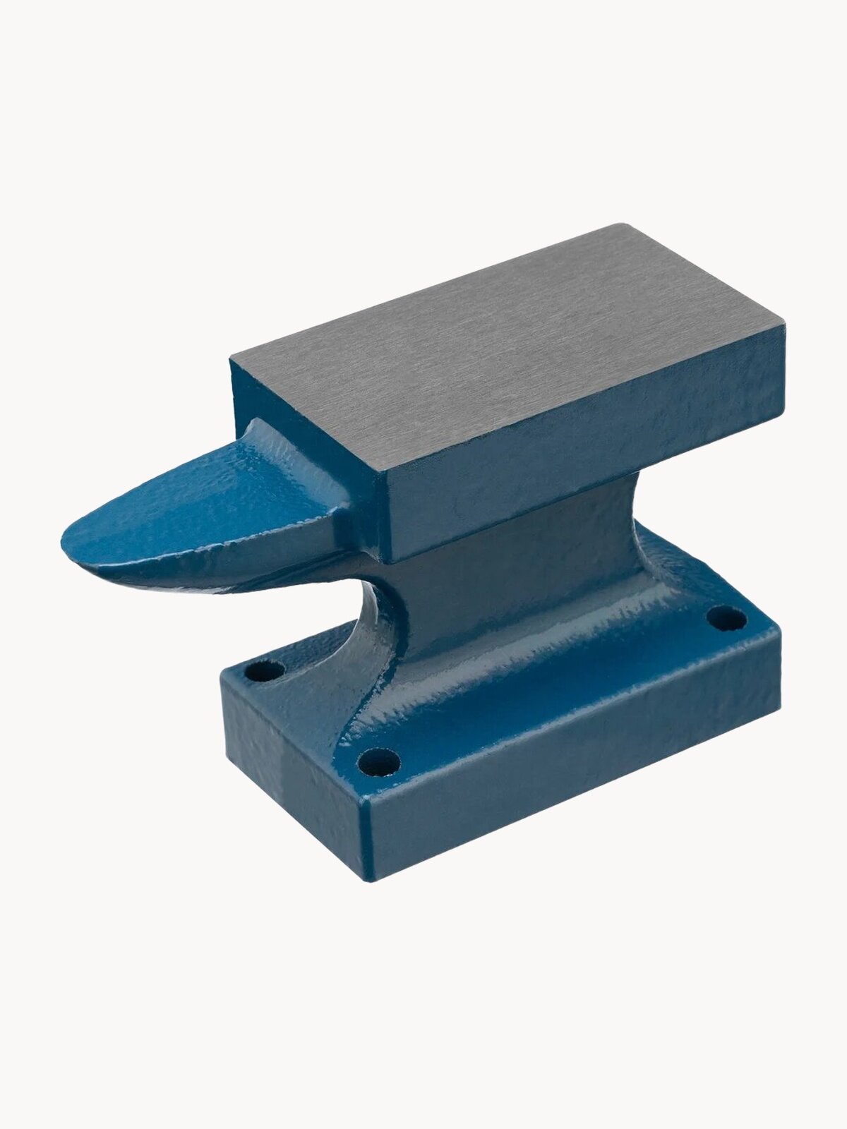 СИБРТЕХ однорогая кузнечная наковальня из чугуна 450 г модель 18680 для кузнечных работ