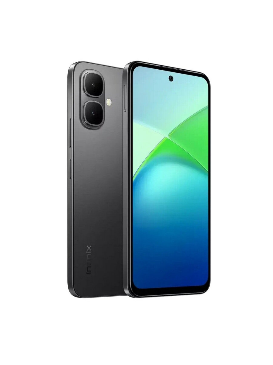 Смартфон Infinix SMART 10 4/128 Гб Черный 2 sim 6.67″ IPS, 120Hz 2G, 3G, 4G 5000 mAh RU