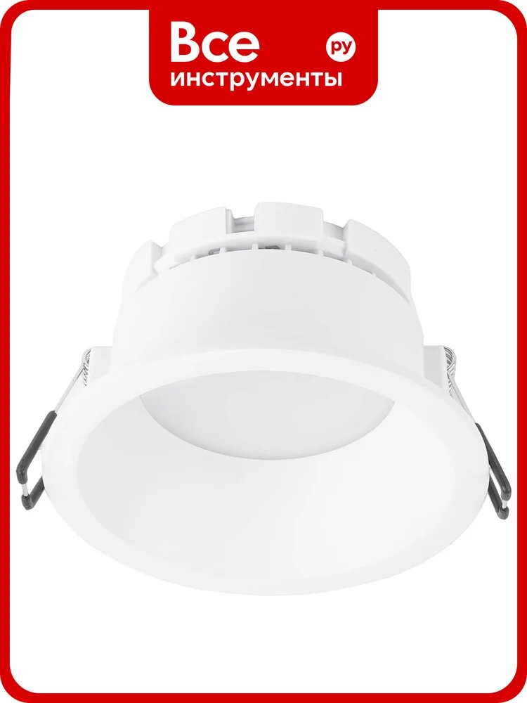 Светильник потолочный встраиваемый FERON 15W 230V GX53, белый, круг, без лампы, DL512, 53305