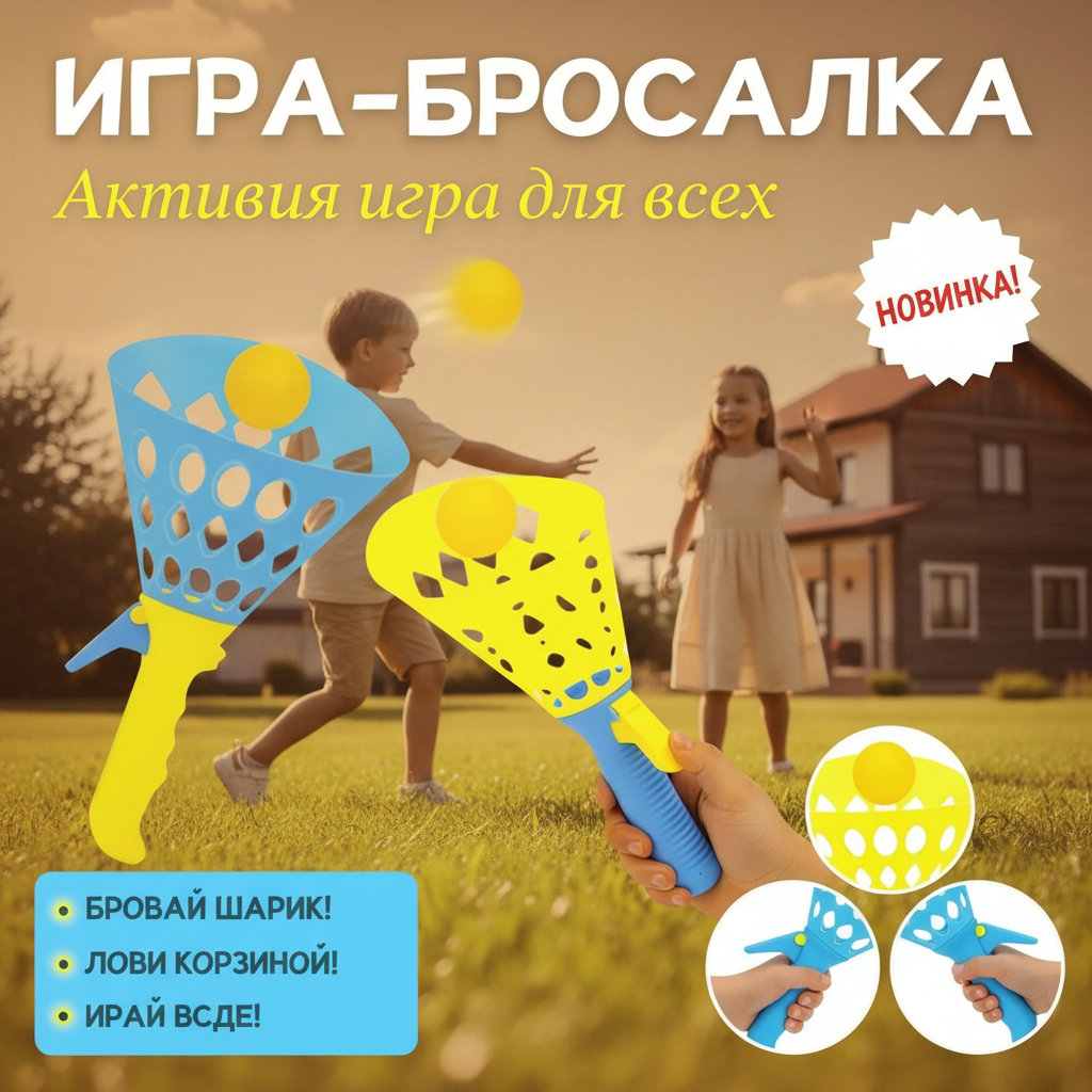 Детский игровой набор для эстафет и координационных упражнений