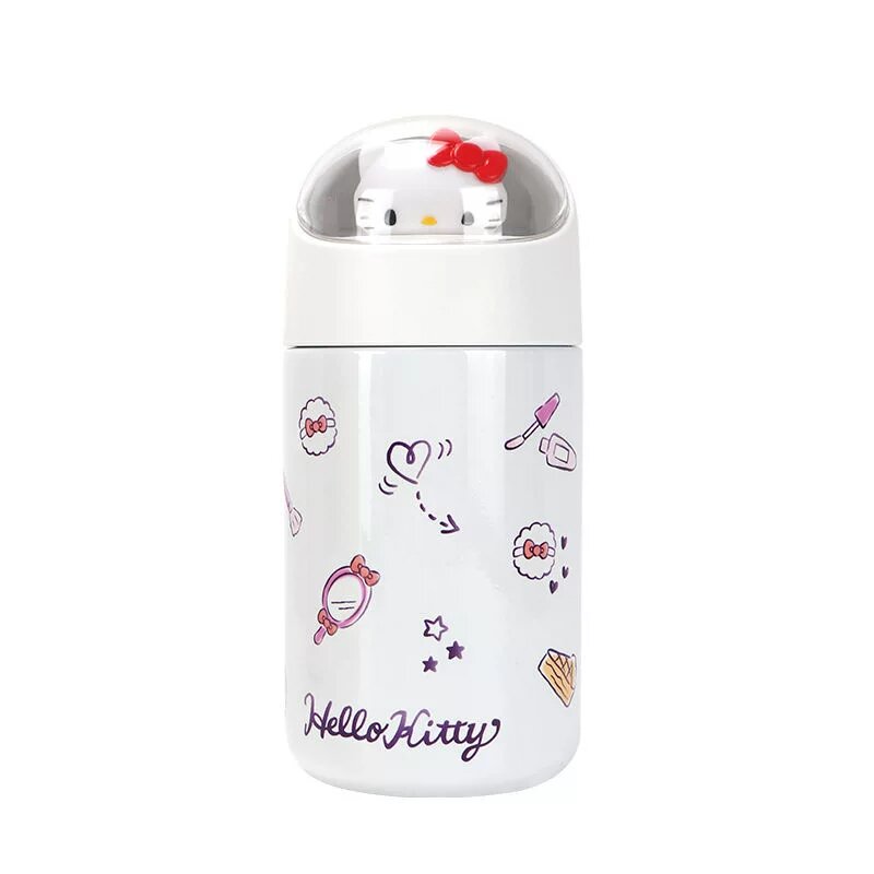 Термос-кружка Miniso Hello Kitty Sanrio из нержавеющей стали, портативная, стильная, для девочек. Котенок【280 мл】