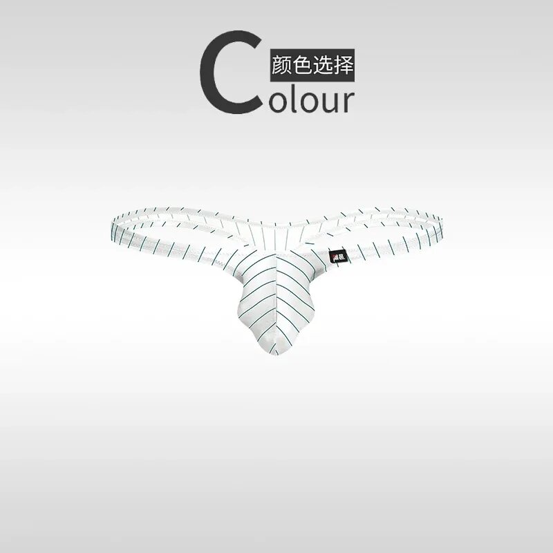 Мужские стринги Hot из нейлона и спандекса Белый, L, White